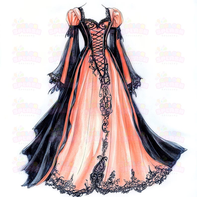 18 Vintage Witch Wardrobe Art - Enchanted Clothing Rack in Light Pink ...