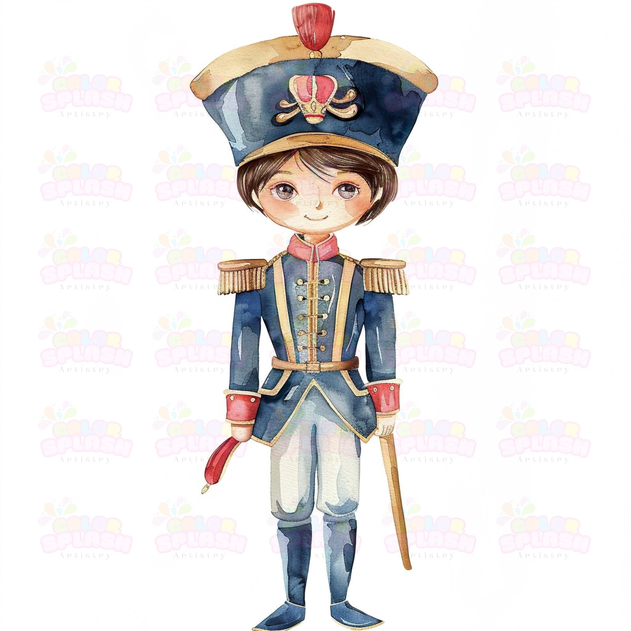 15 Nutcracker Prince in Full Uniform - Charming Ballet Art for Holiday ...