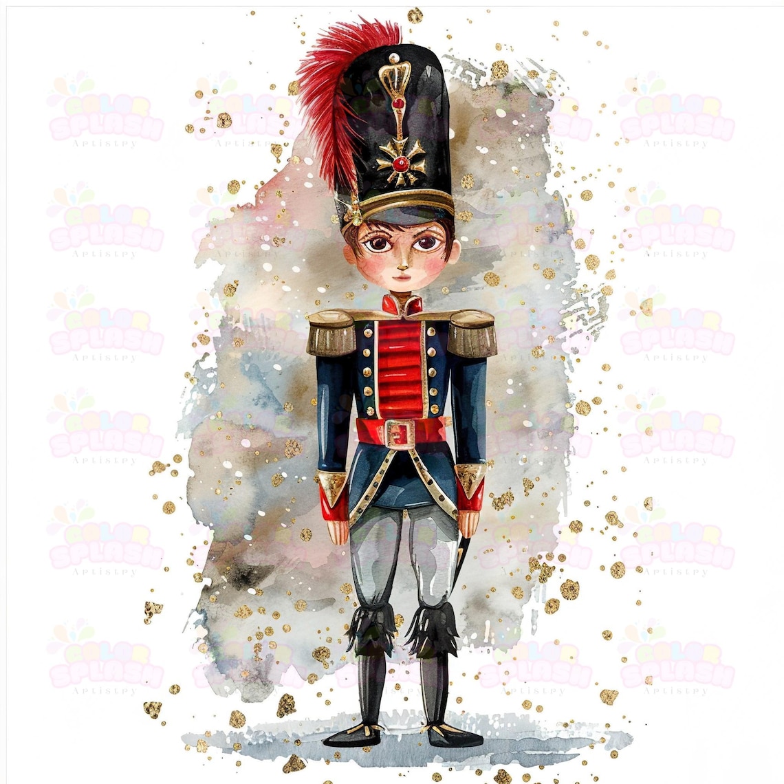 15 Nutcracker Prince in Full Uniform - Charming Ballet Art for Holiday ...