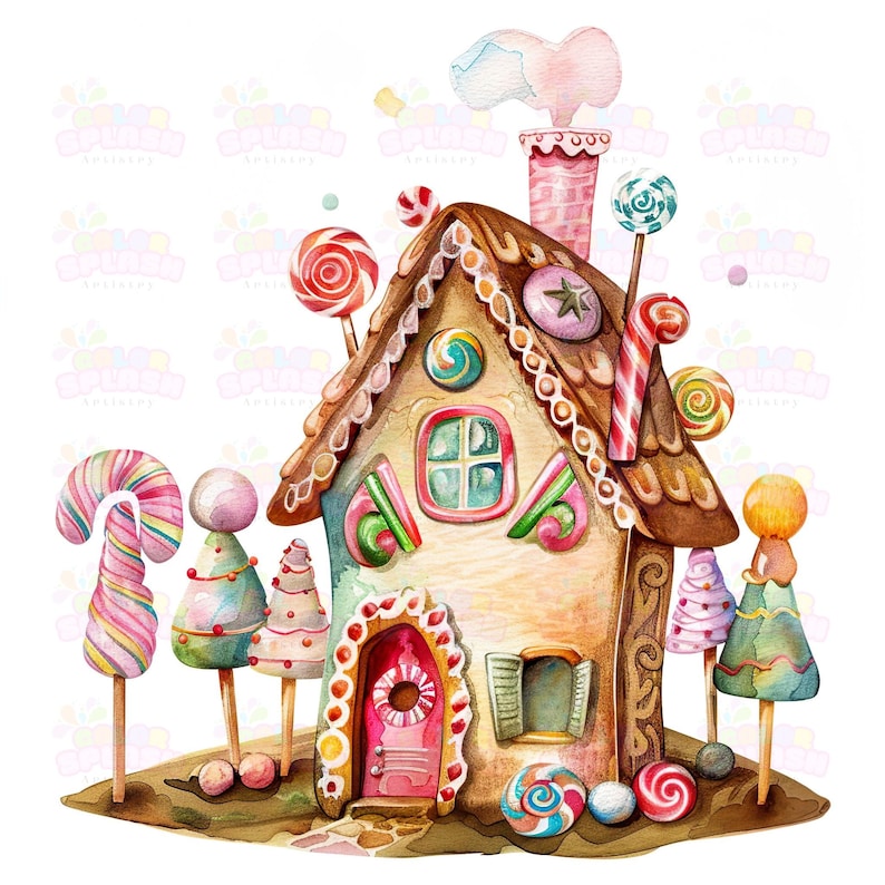 15 Charming Gingerbread Houses Clipart | Festive Christmas PNG for ...