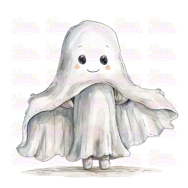 13 Cute Child Dressed as a Ghost With White Sheet - Whimsical Halloween ...
