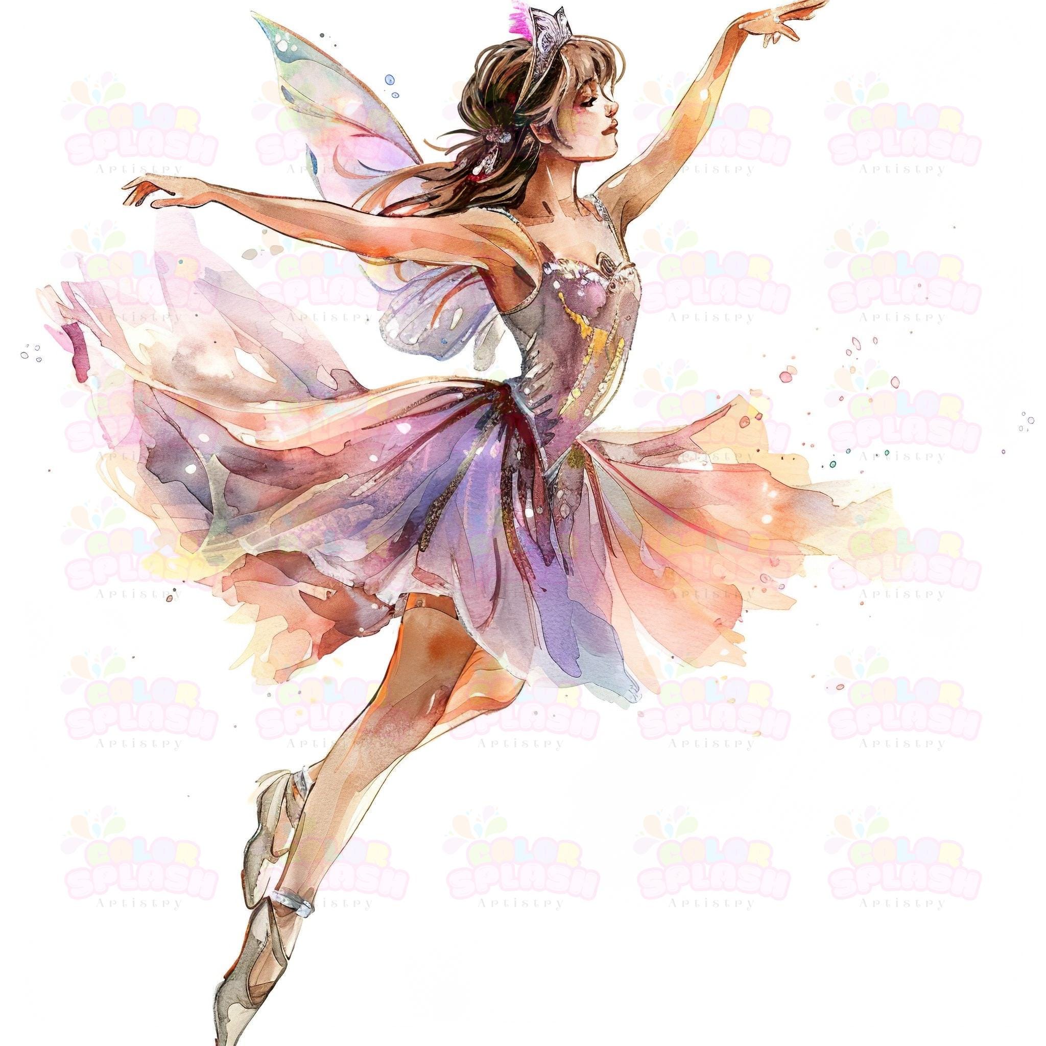 14 Sugar Plum Fairy Dancing Clipart | Nutcracker Ballet Fairy Art ...