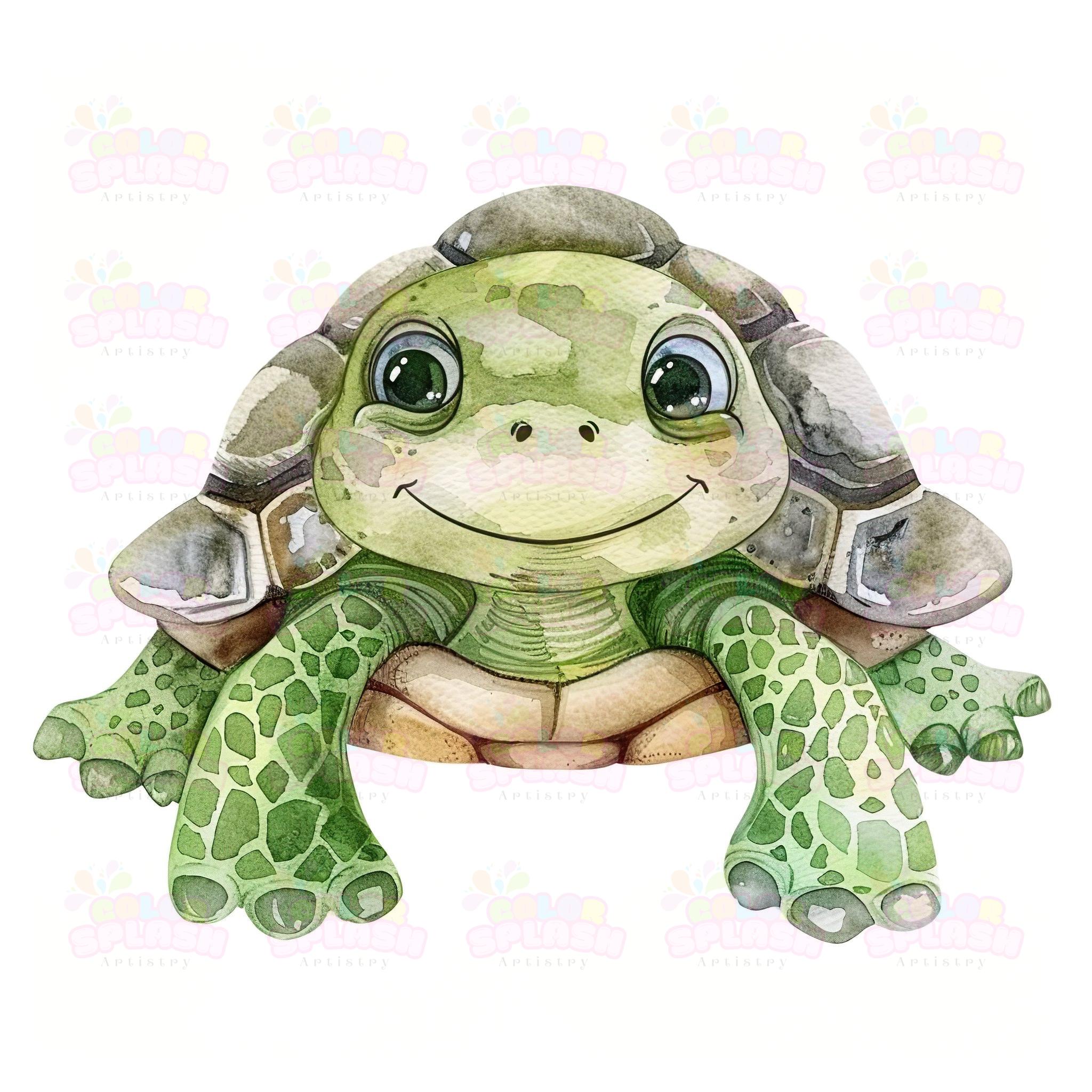 16 Cute Turtle Illustration | Adorable Pastel Turtle Clipart for Kids ...