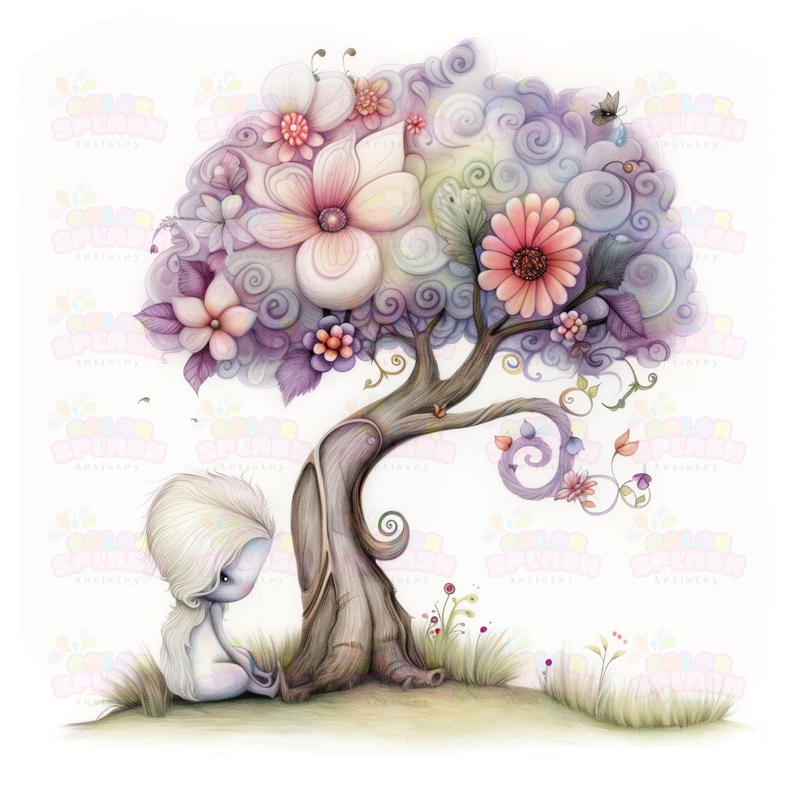15 Whimsical Tree Art | Fantasy Tree Design | Colorful Tree Print for ...