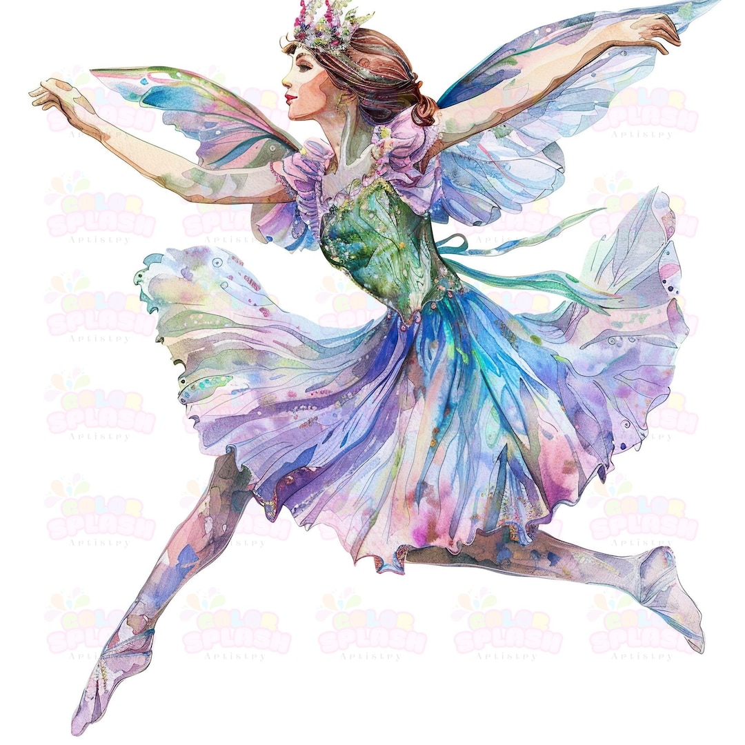 14 Sugar Plum Fairy Dancing Clipart | Nutcracker Ballet Fairy Art ...