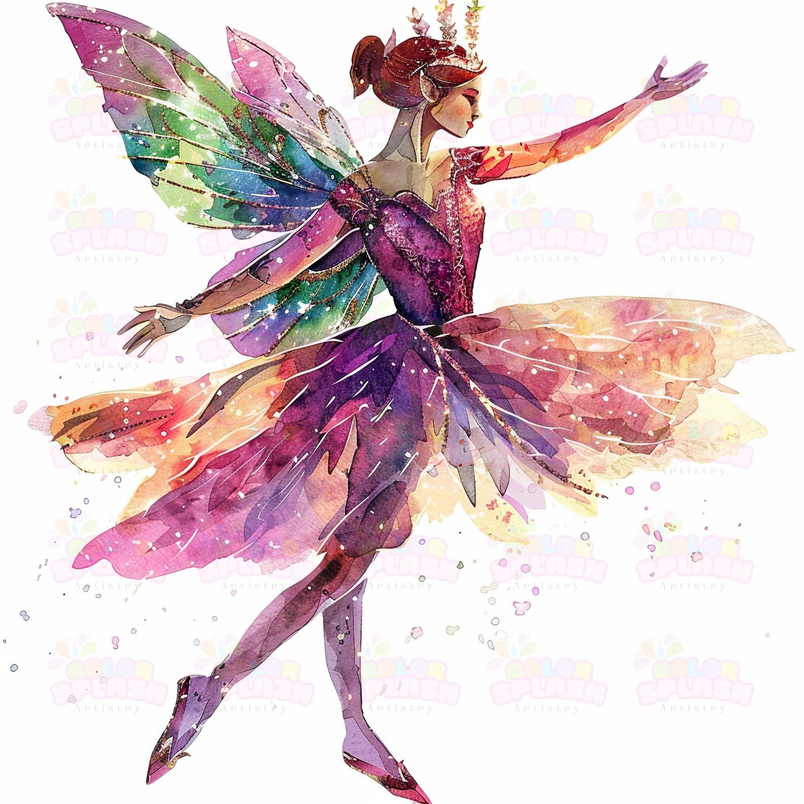 14 Sugar Plum Fairy Dancing Clipart | Nutcracker Ballet Fairy Art ...