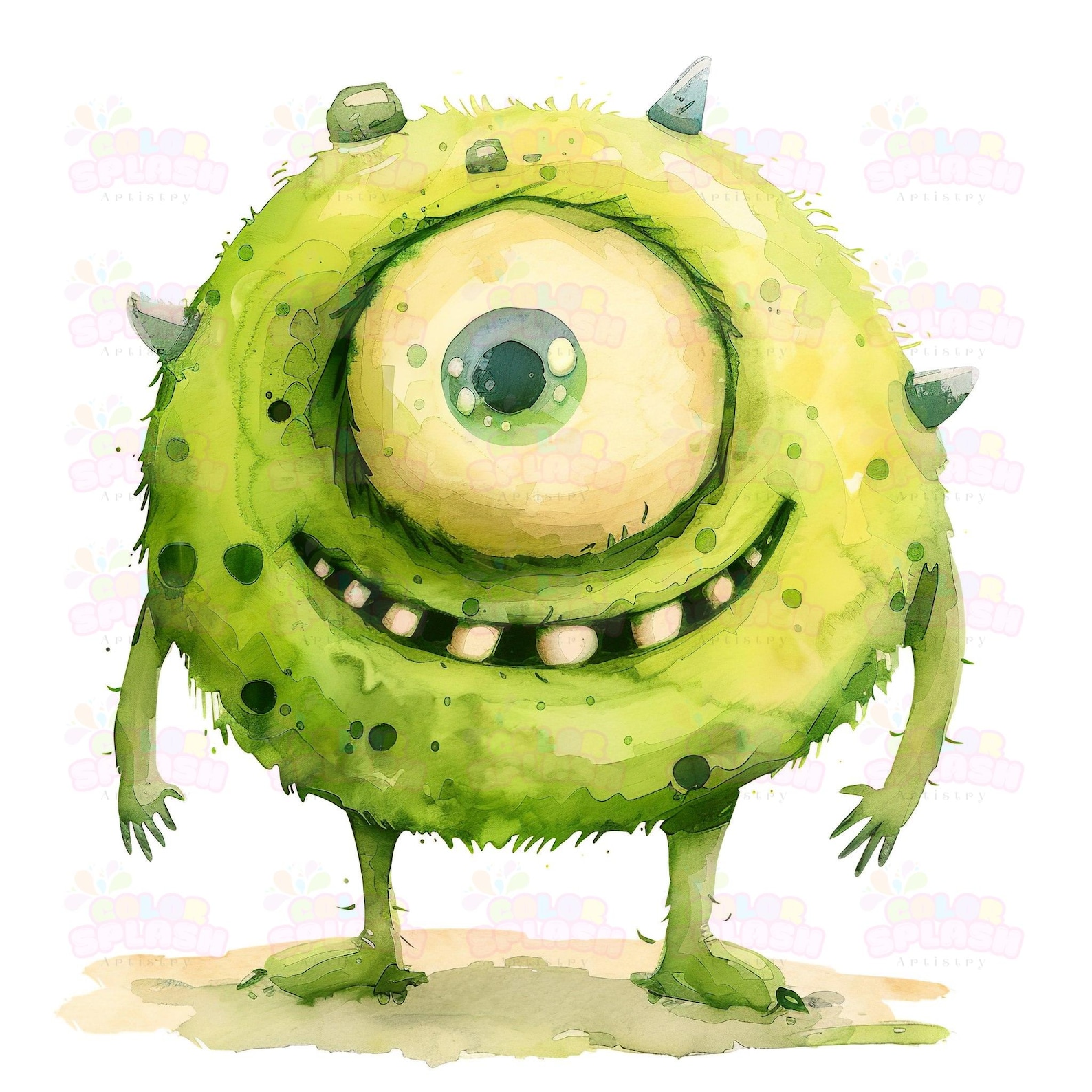 18 Green Monster Mash Art Cute Monster Print for Halloween Decor ...