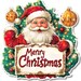 17 Bright Santa Claus Stickers | Merry Christmas Sign With Glittering ...