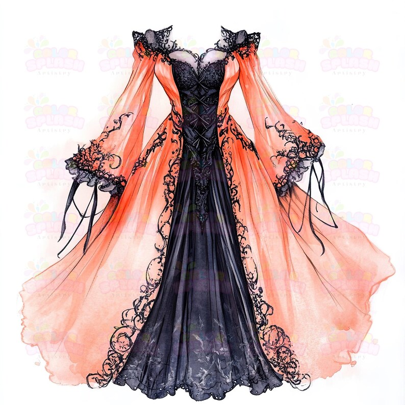 18 Vintage Witch Wardrobe Art - Enchanted Clothing Rack in Light Pink ...