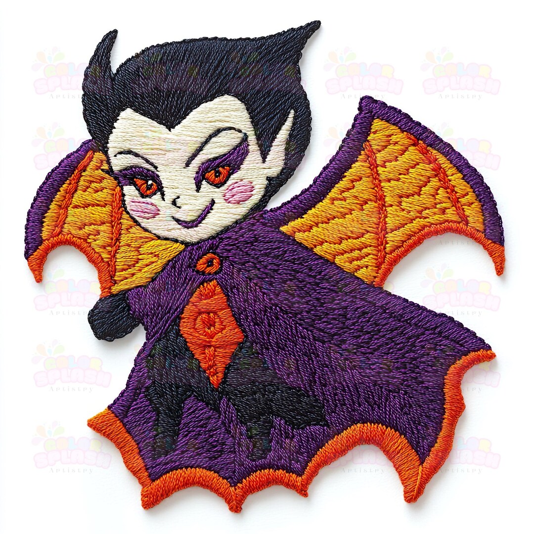 15 Vampire in Halloween Embroidery Applique, Spooky Vampire Design With ...