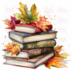 20 Cozy Fall Scenes Watercolor Clipart | Autumn Scenery Art | Rustic ...