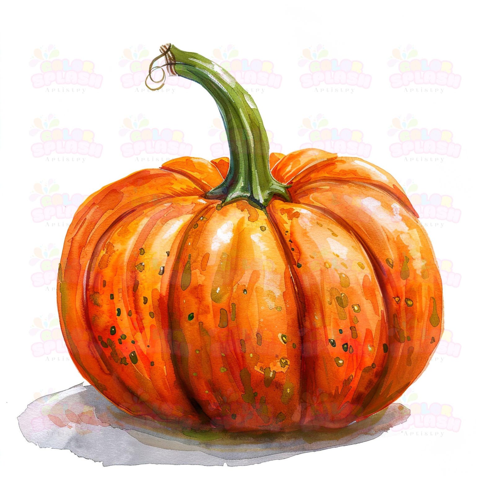 23 Watercolor Pumpkin Clipart | Autumn Pumpkin Decor | Halloween ...