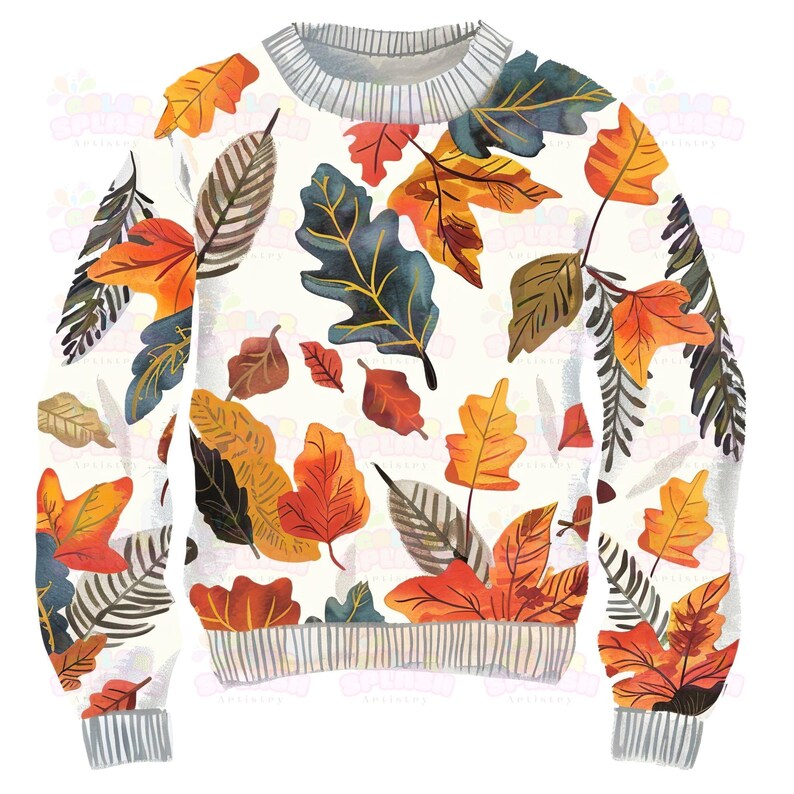 15 Cozy Autumn Sweater Clipart | Watercolor Fall Sweater PNG for Crafts ...