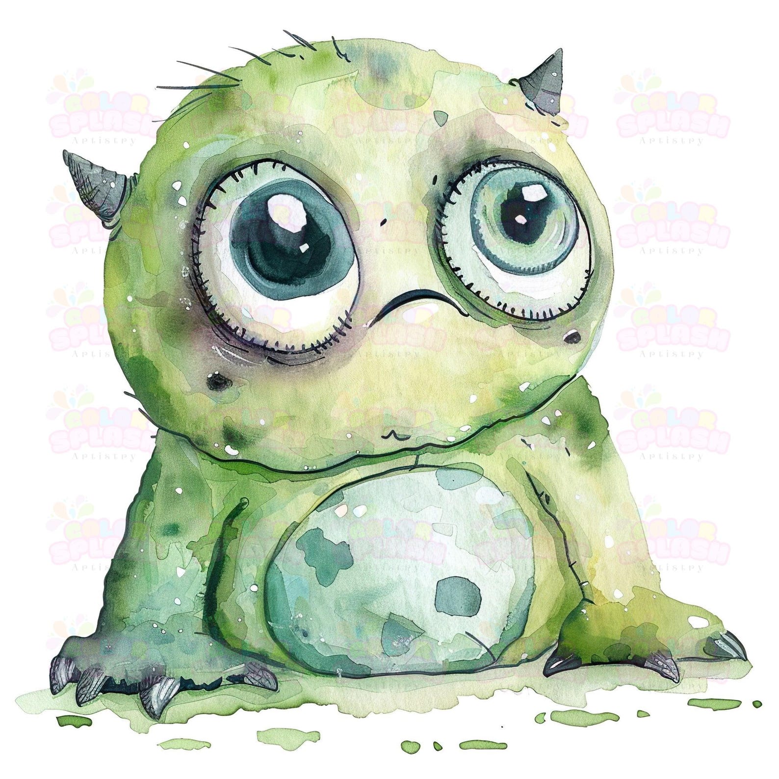 18 Green Monster Mash Art Cute Monster Print for Halloween Decor ...