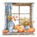 20 Cozy Fall Scenes Watercolor Clipart | Autumn Scenery Art | Rustic ...