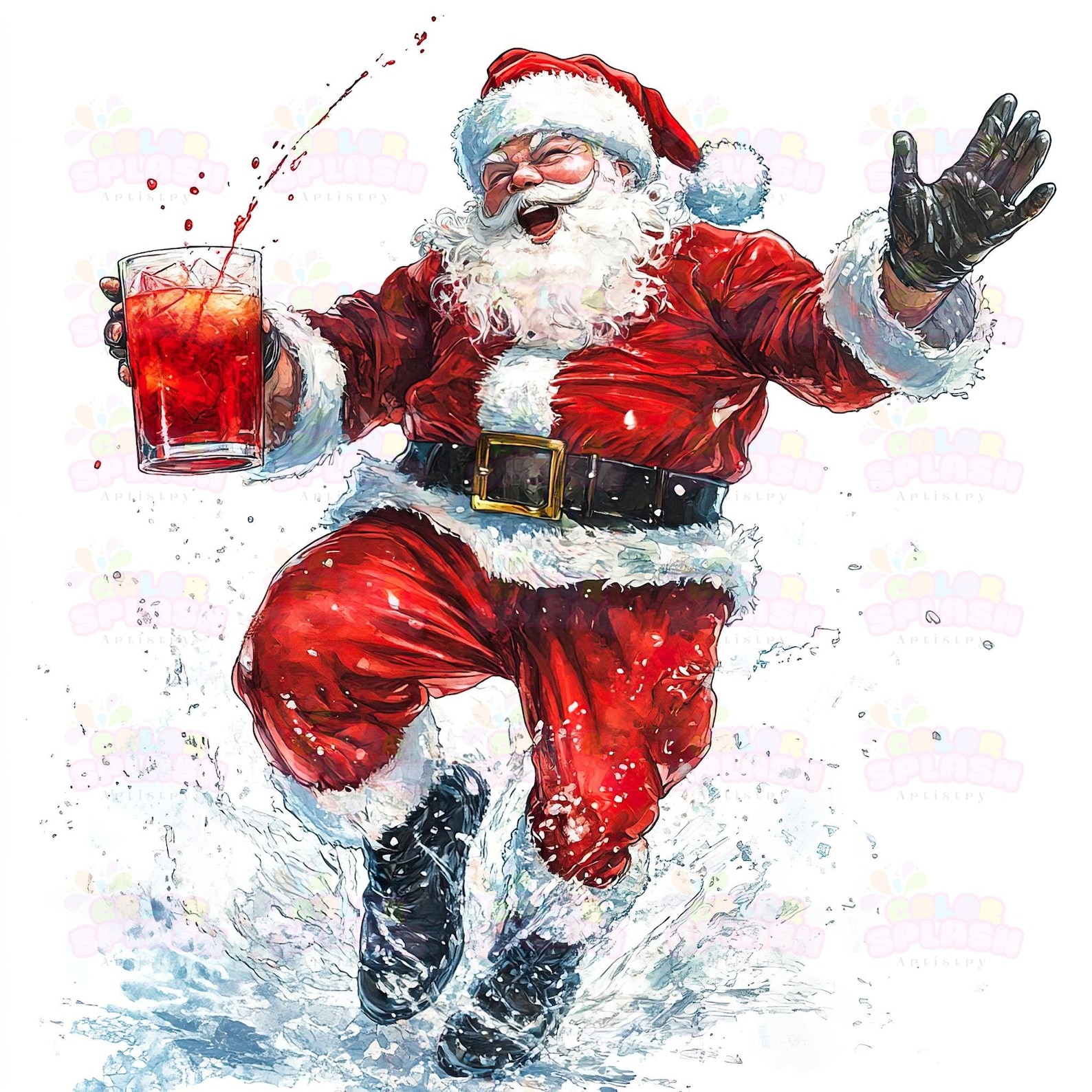 13 Funny Santa Clipart – Holiday Humor With Santa Throwing Molotov ...