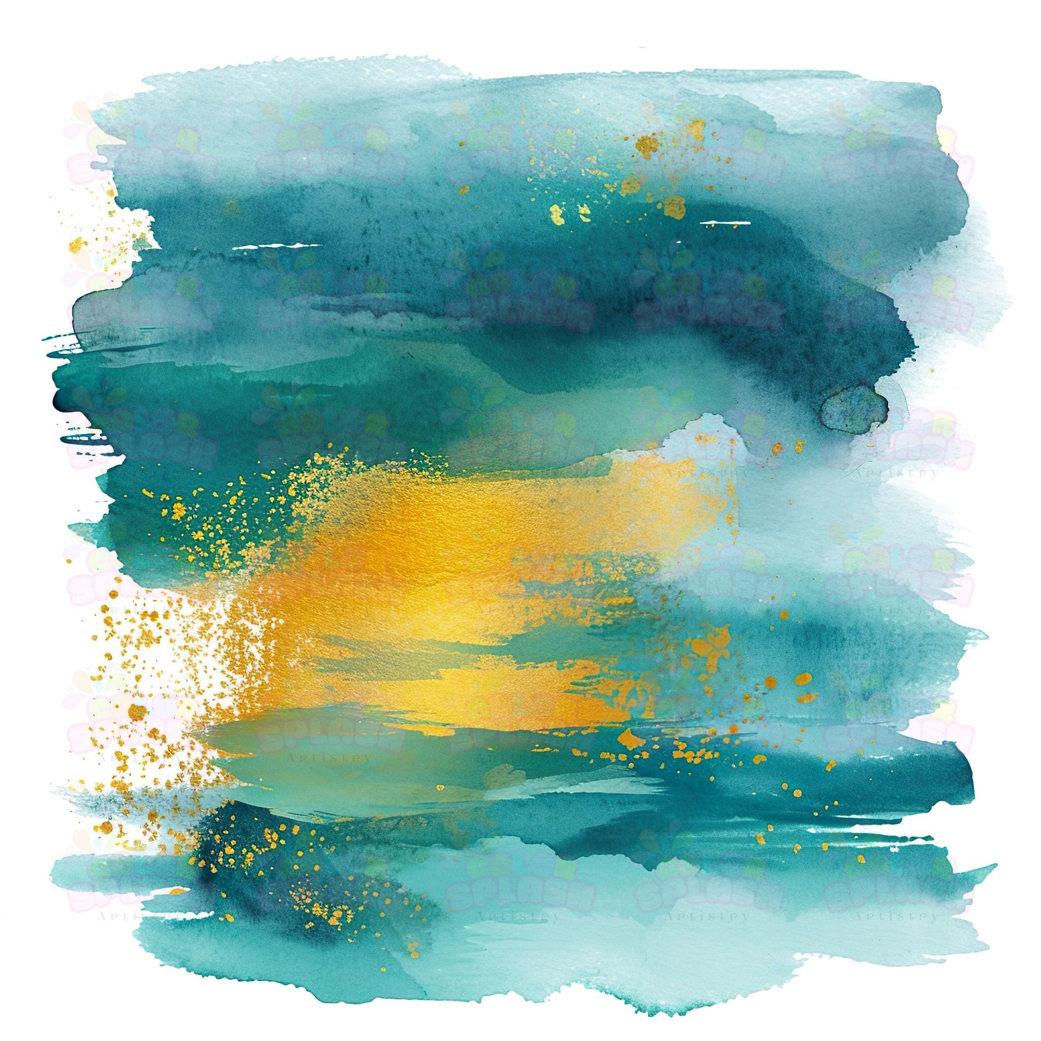 15 Color Swash Art Print | Watercolor Swatch With Pastel Colors ...