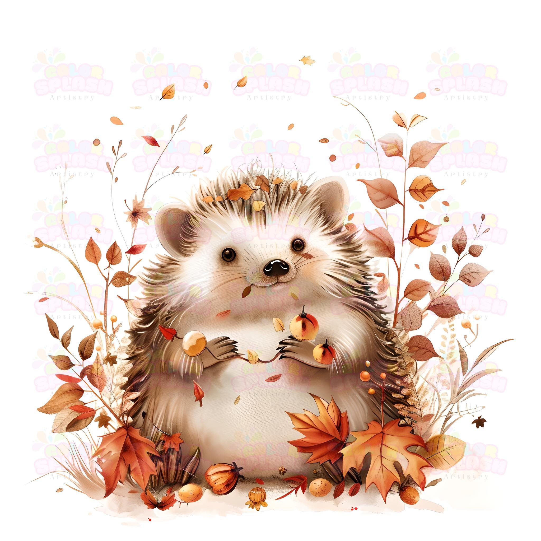 16 Watercolor Fall Animals Clipart | Autumn Wildlife Decor | Cute ...