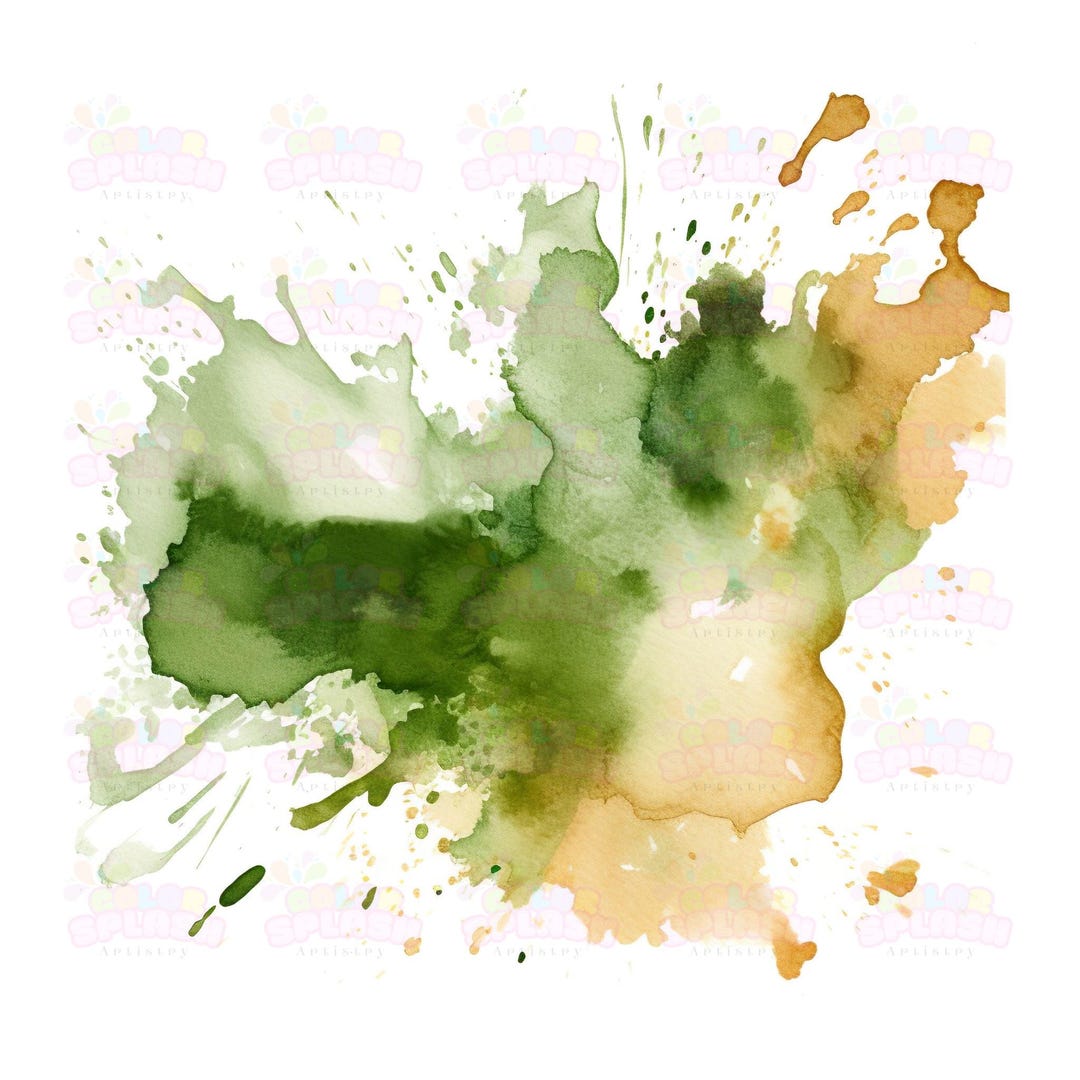 16 Pink Watercolor Spots | Digital Splatter Art for Crafting ...