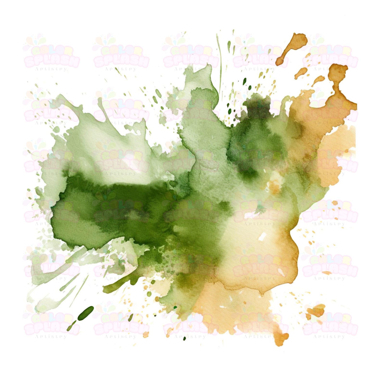 16 Pink Watercolor Spots | Digital Splatter Art for Crafting ...