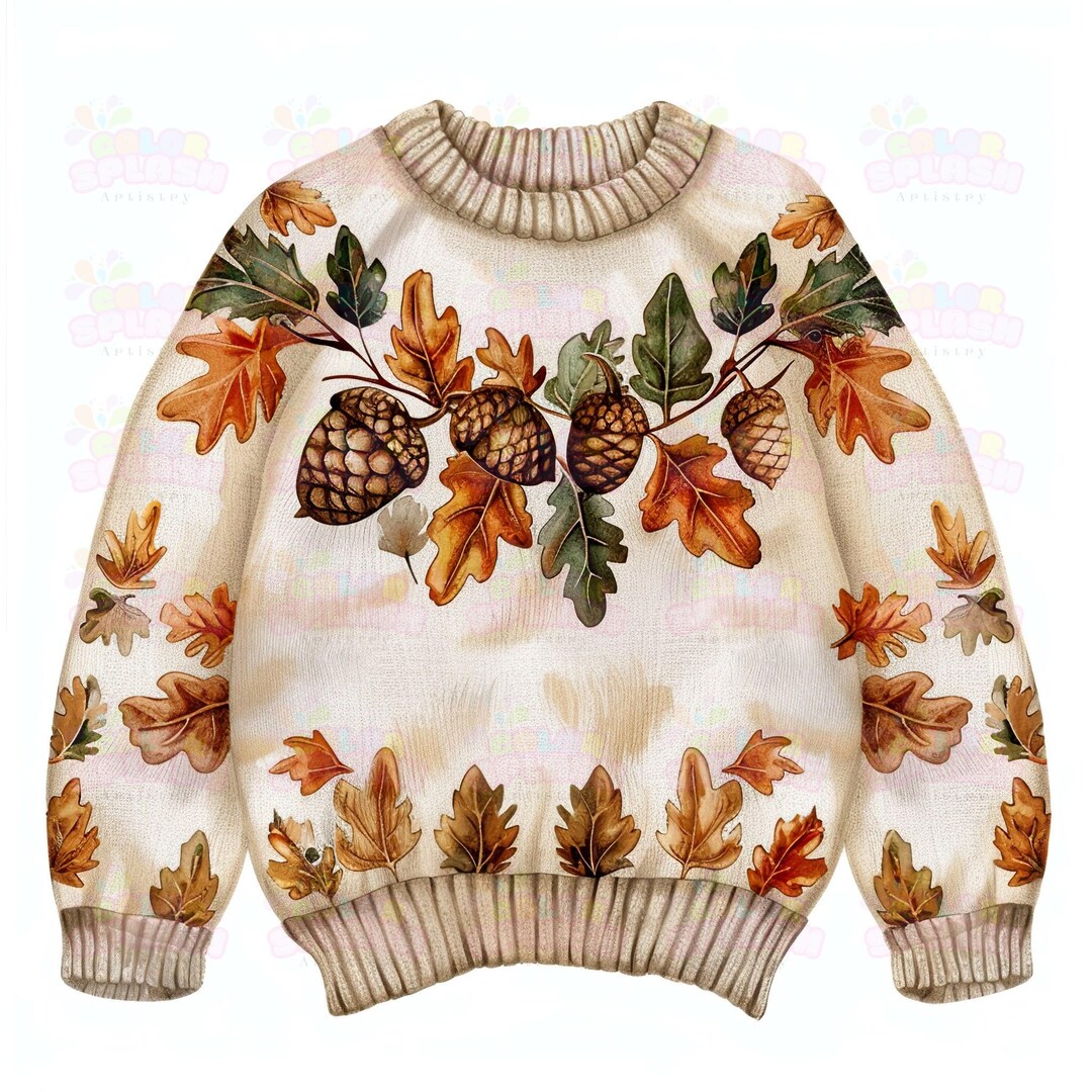 15 Cozy Autumn Sweater Clipart | Watercolor Fall Sweater PNG for Crafts ...
