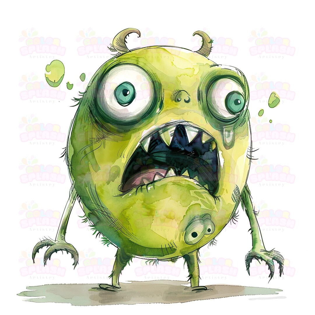 18 Green Monster Mash Art - Cute Monster Print for Halloween Decor ...
