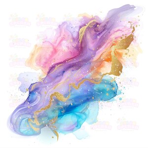 12 Pastel Color Flash Art With Golden Glittering | Shimmery Glitter ...