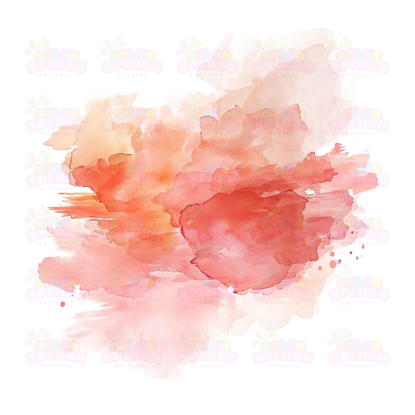 15 Color Swash Art Print | Watercolor Swatch With Pastel Colors ...