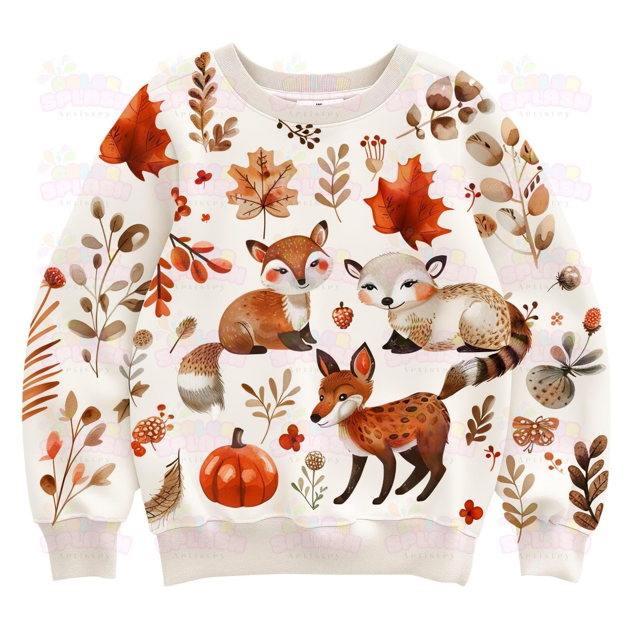 15 Cozy Autumn Sweater Clipart | Watercolor Fall Sweater PNG for Crafts ...