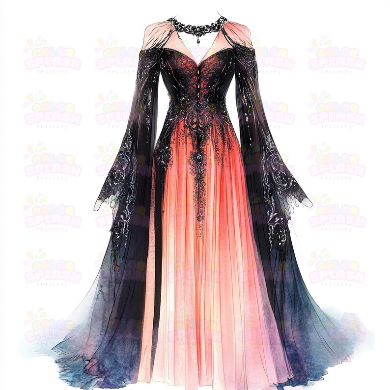 18 Vintage Witch Wardrobe Art - Enchanted Clothing Rack in Light Pink ...