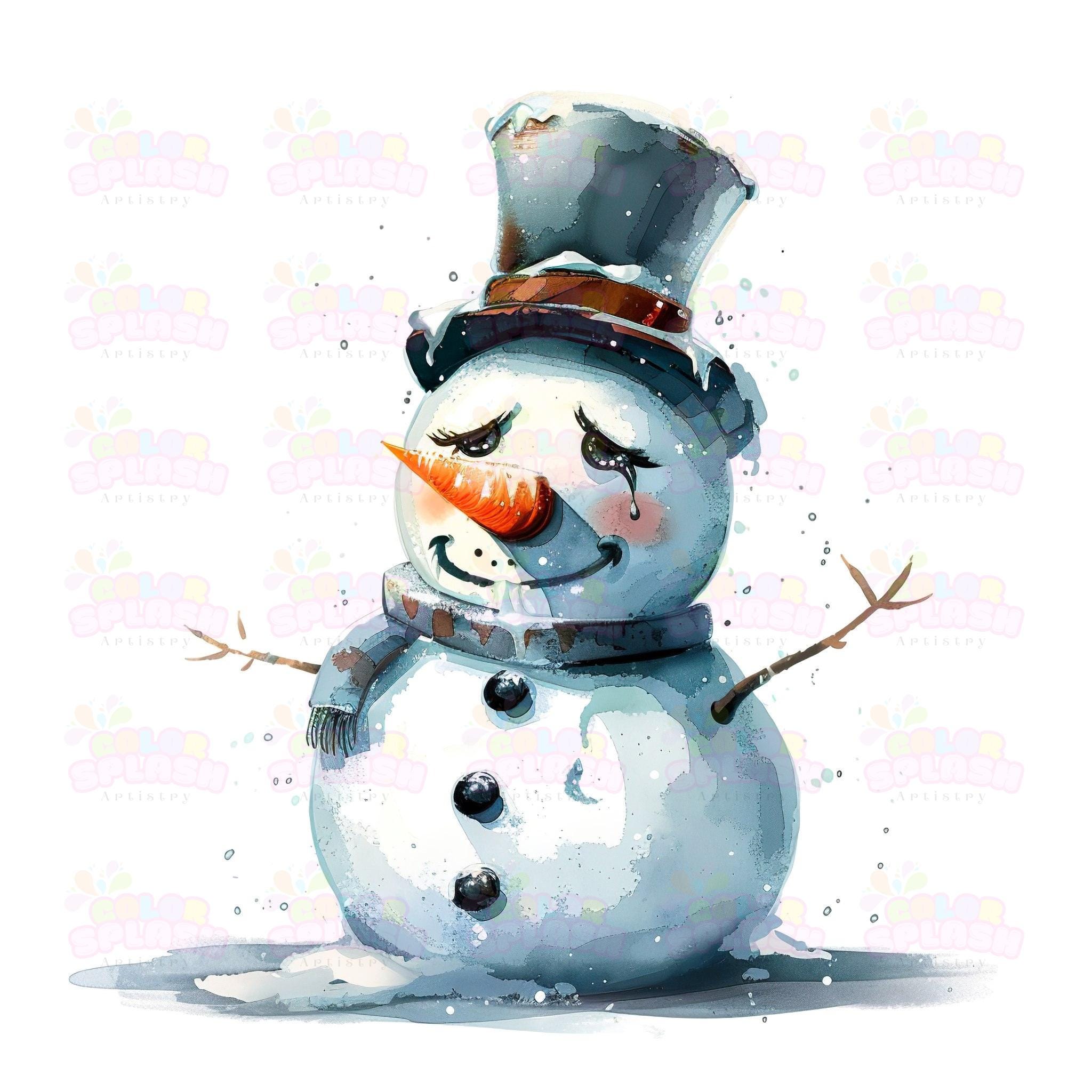 20 Expressive Snowman Art - Whimsical Snowman Illustrations Showcasing ...