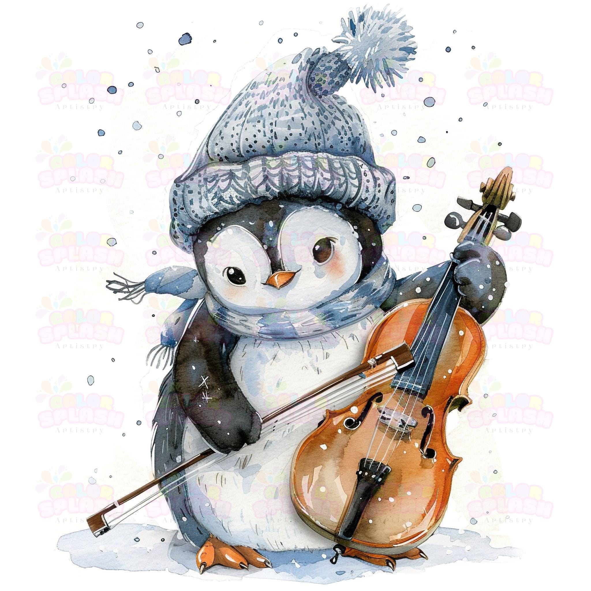 16 Adorable Winter Penguin Art | Cute Penguin Clipart With Hat | Cozy ...