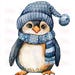 16 Adorable Winter Penguin Art | Cute Penguin Clipart With Hat | Cozy ...