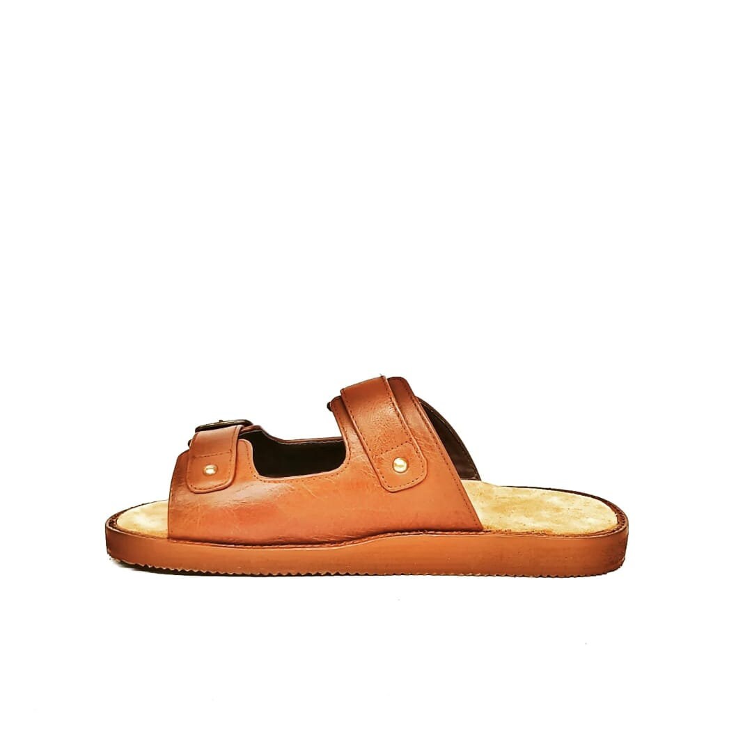 Spanish Leather Slide Sandals for Men /leather Slide Sandal for Men ...