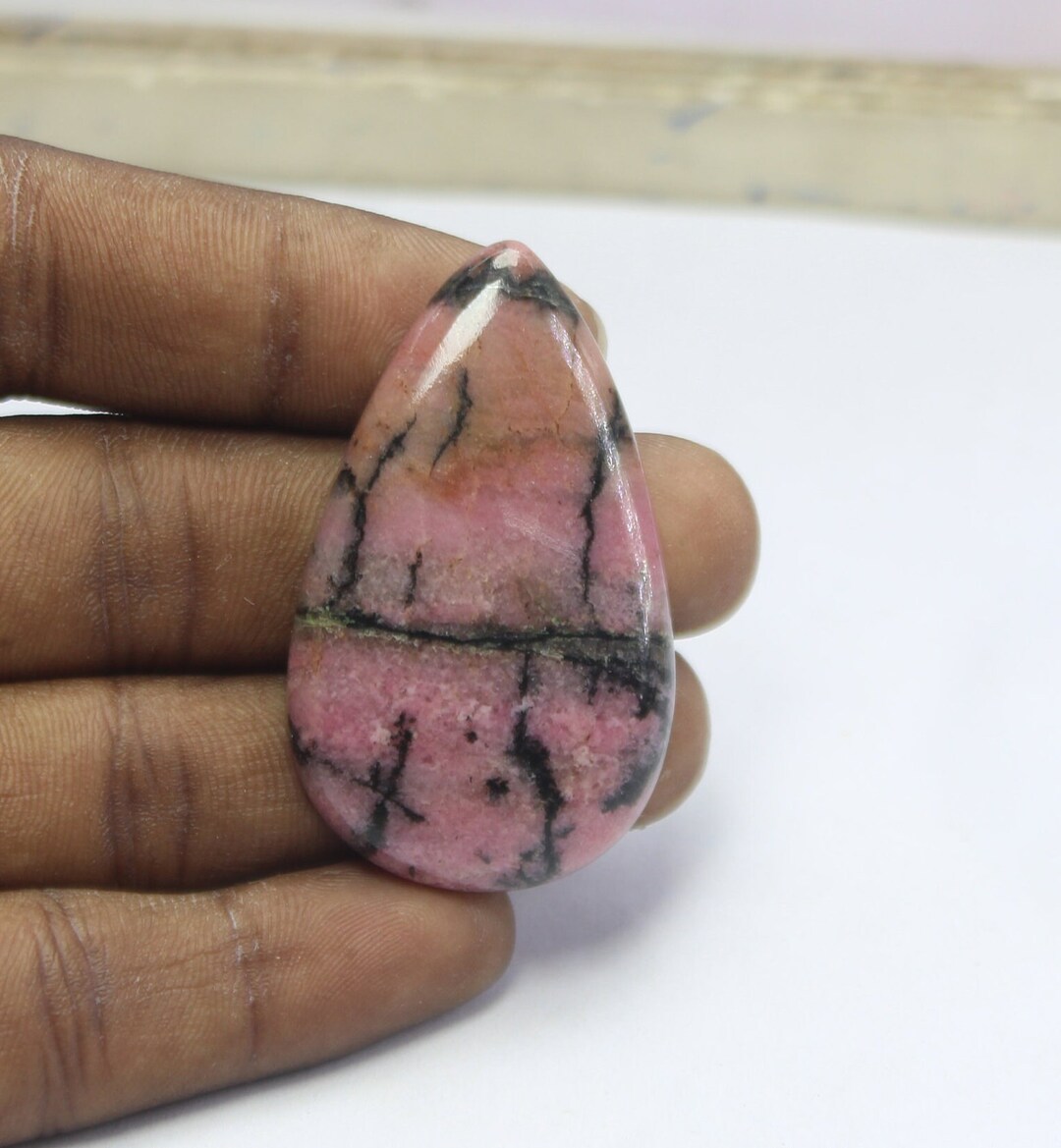 Amazing Quality Pink Rhodonite Gemstone Natural Rhodonite Cabochons ...