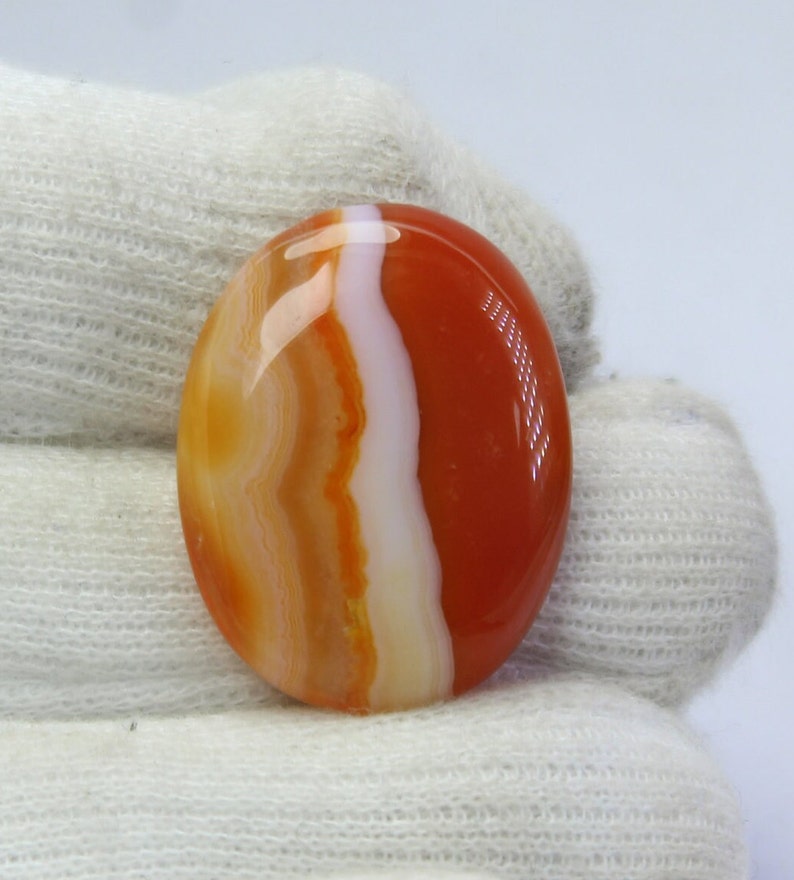 Attractive Orange Banded Agate Cabochons, Orange Banded Agate Gemstone ...