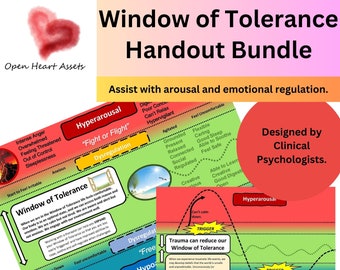 Window of Tolerance Handout for Teens. Mental Health Printable, Therapy ...