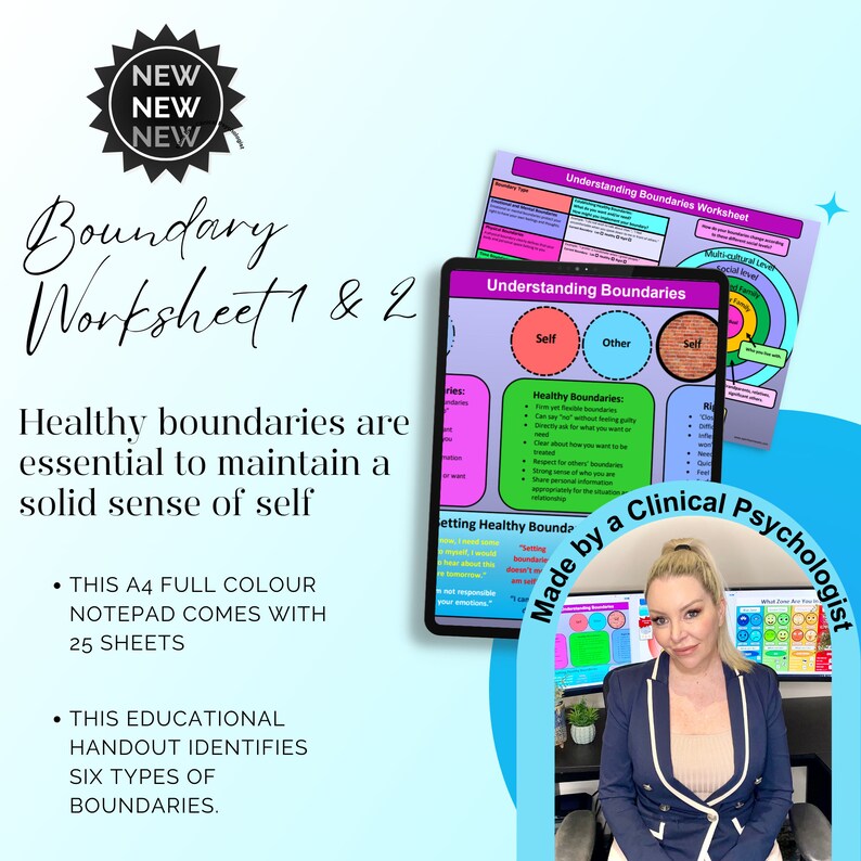 Boundary Worksheet 1 & 2 - Etsy