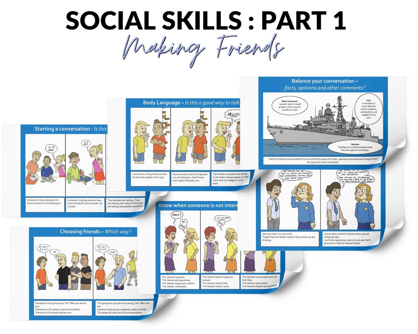 Kids Social Skills, Calming Corner Kit, Coping Skills for Kids, Social ...