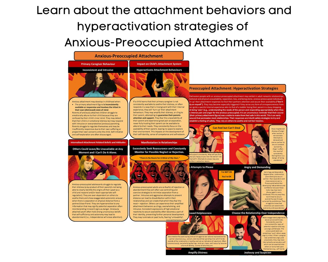 Attachment Worksheets, Secure Attachment, Inner Child, Therapy ...