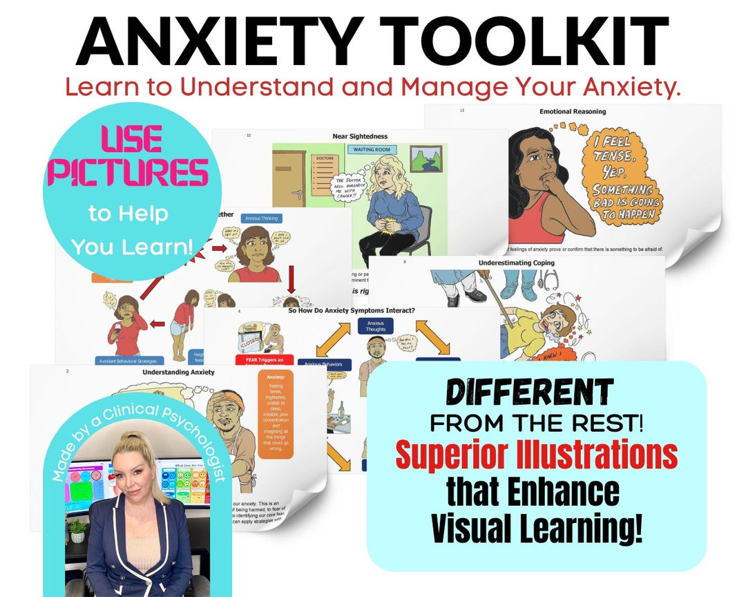 Anxiety Toolkit, Anxiety Worksheets, Anxiety Reducing, Therapy ...