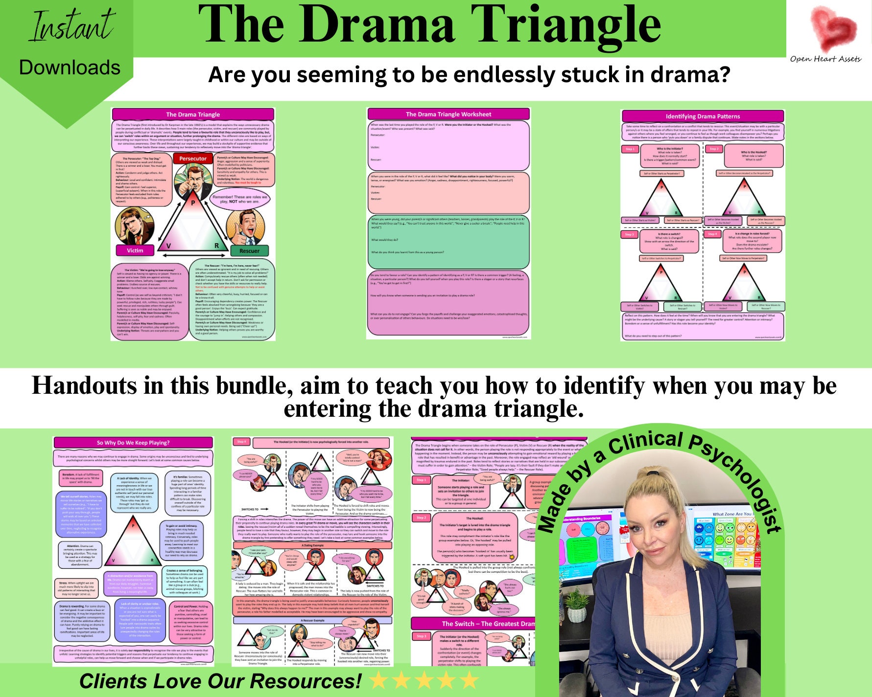 The Drama Triangle - Etsy