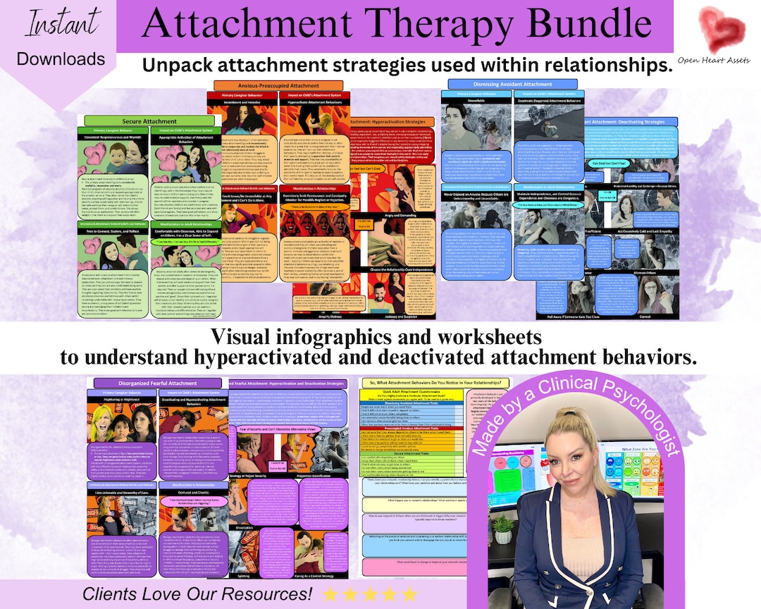 Attachment Worksheets, Secure Attachment, Inner Child, Therapy ...