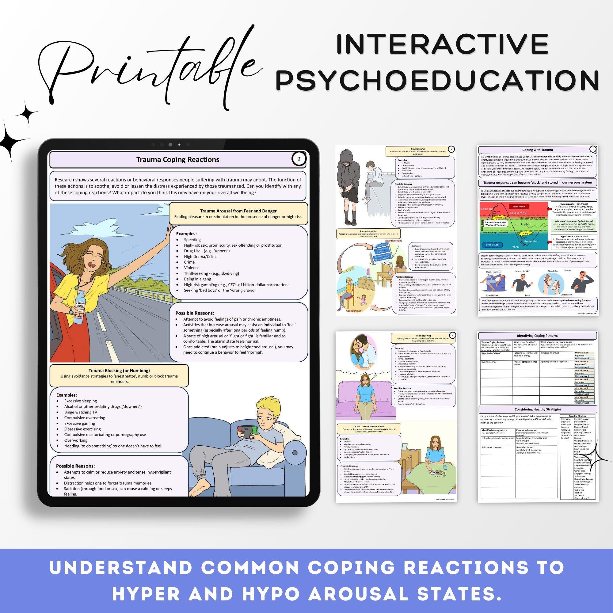 Trauma Coping Trauma Bundle, Trauma Informed Therapy, Trauma Healing ...