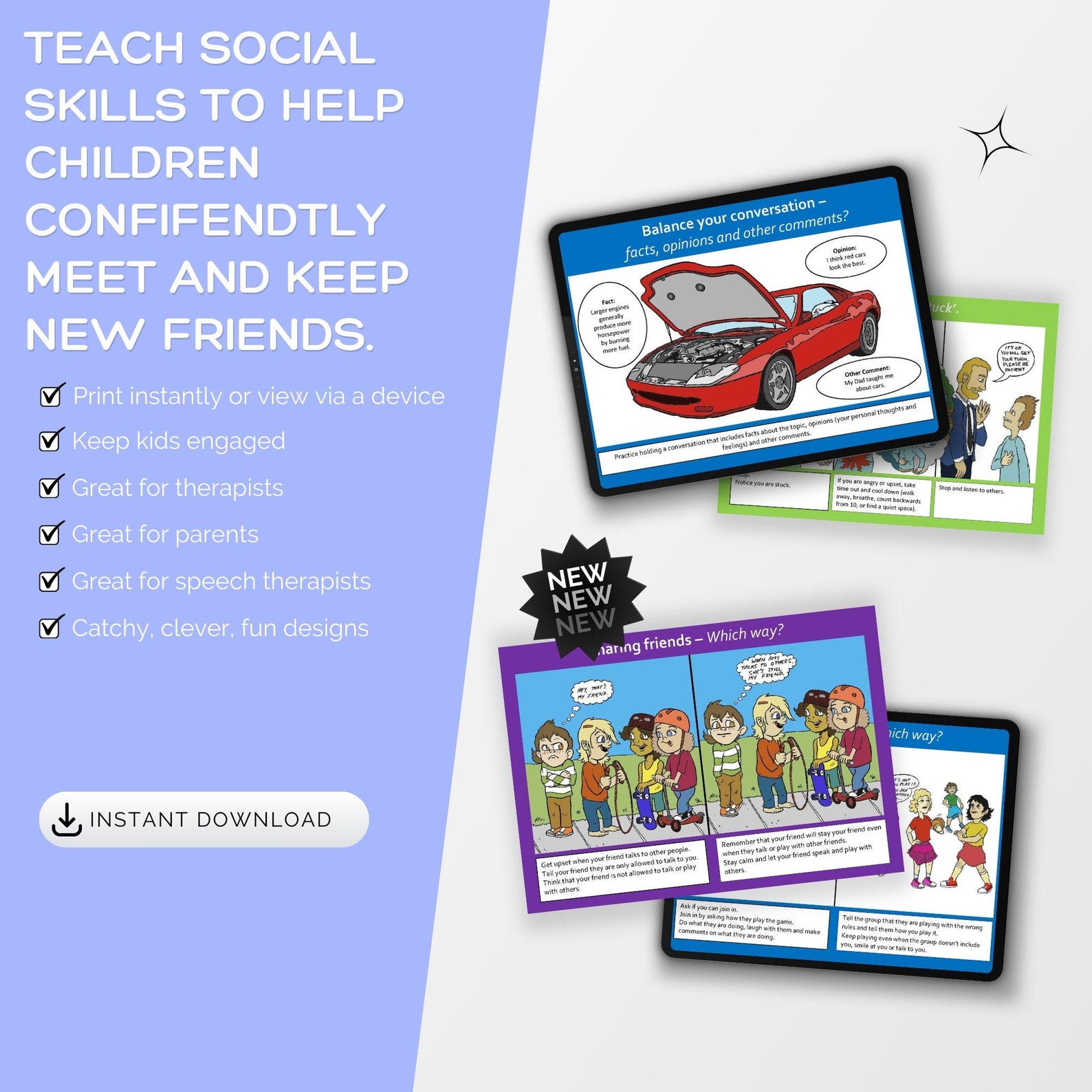 Kids Social Skills, Calming Corner Kit, Coping Skills for Kids, Social ...
