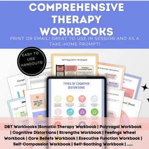 Whole Shop Mega Therapy Bundle, Anxiety, Depression, Trauma, PTSD, CBT ...
