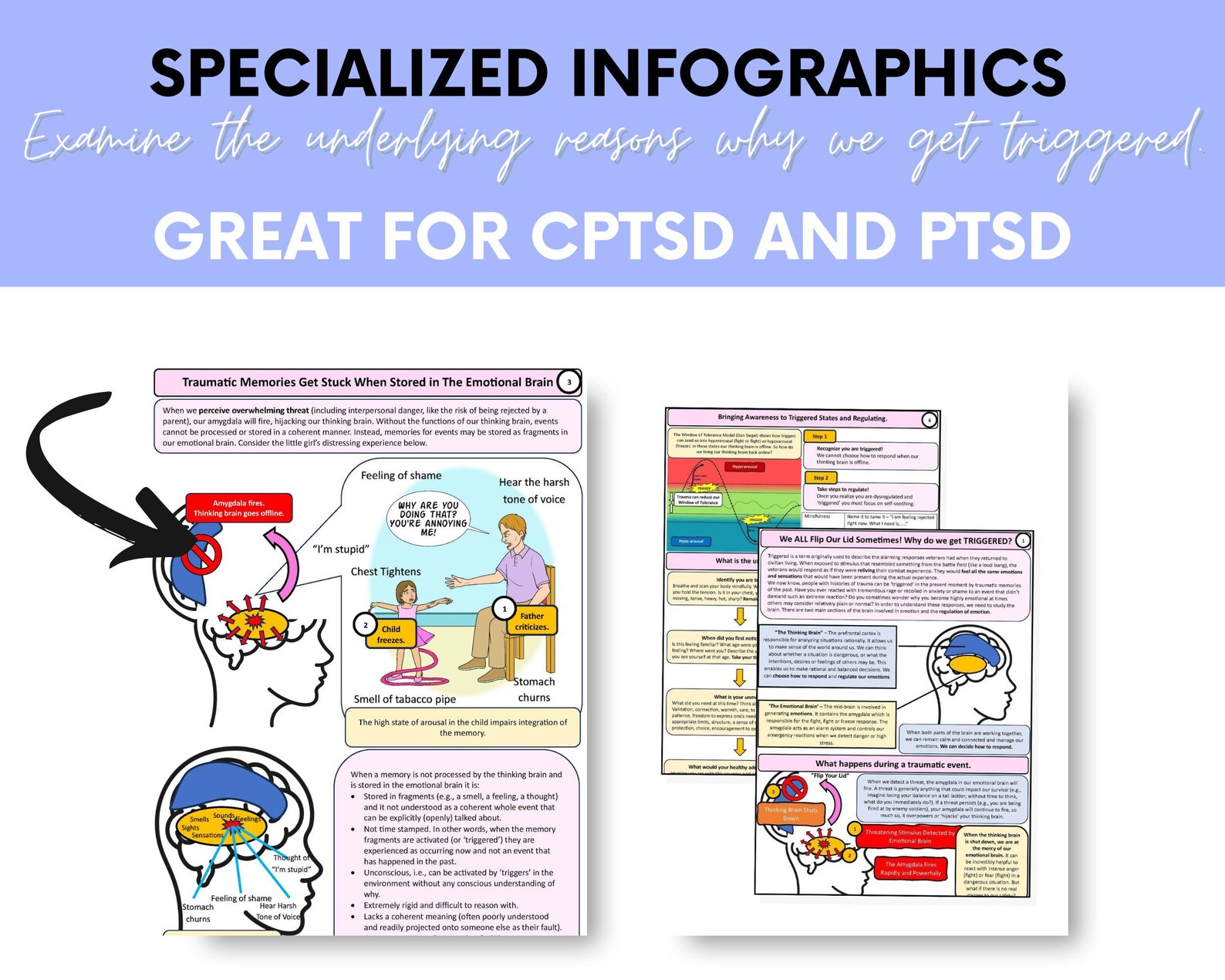 Trauma Worksheets Trauma Coping Trauma Bundle, Trauma Informed Therapy ...