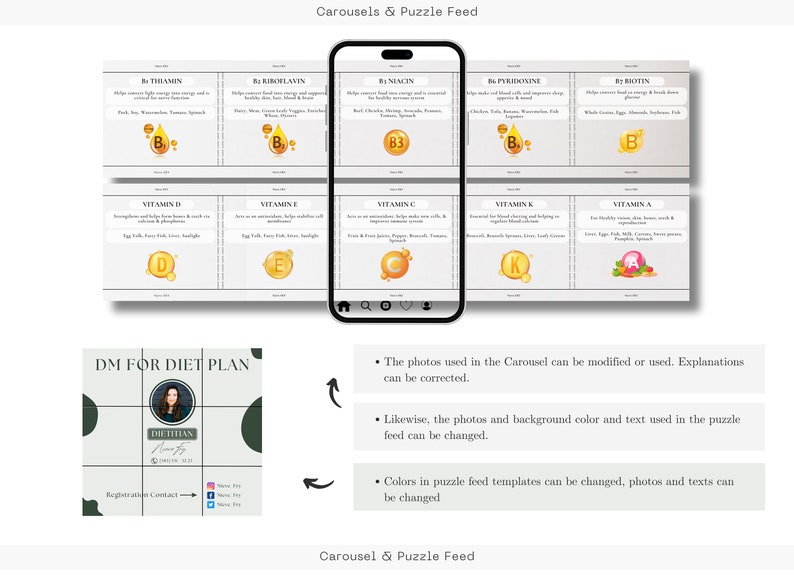 Nutrition Coach Instagram Template | Health Template | Health Coach ...