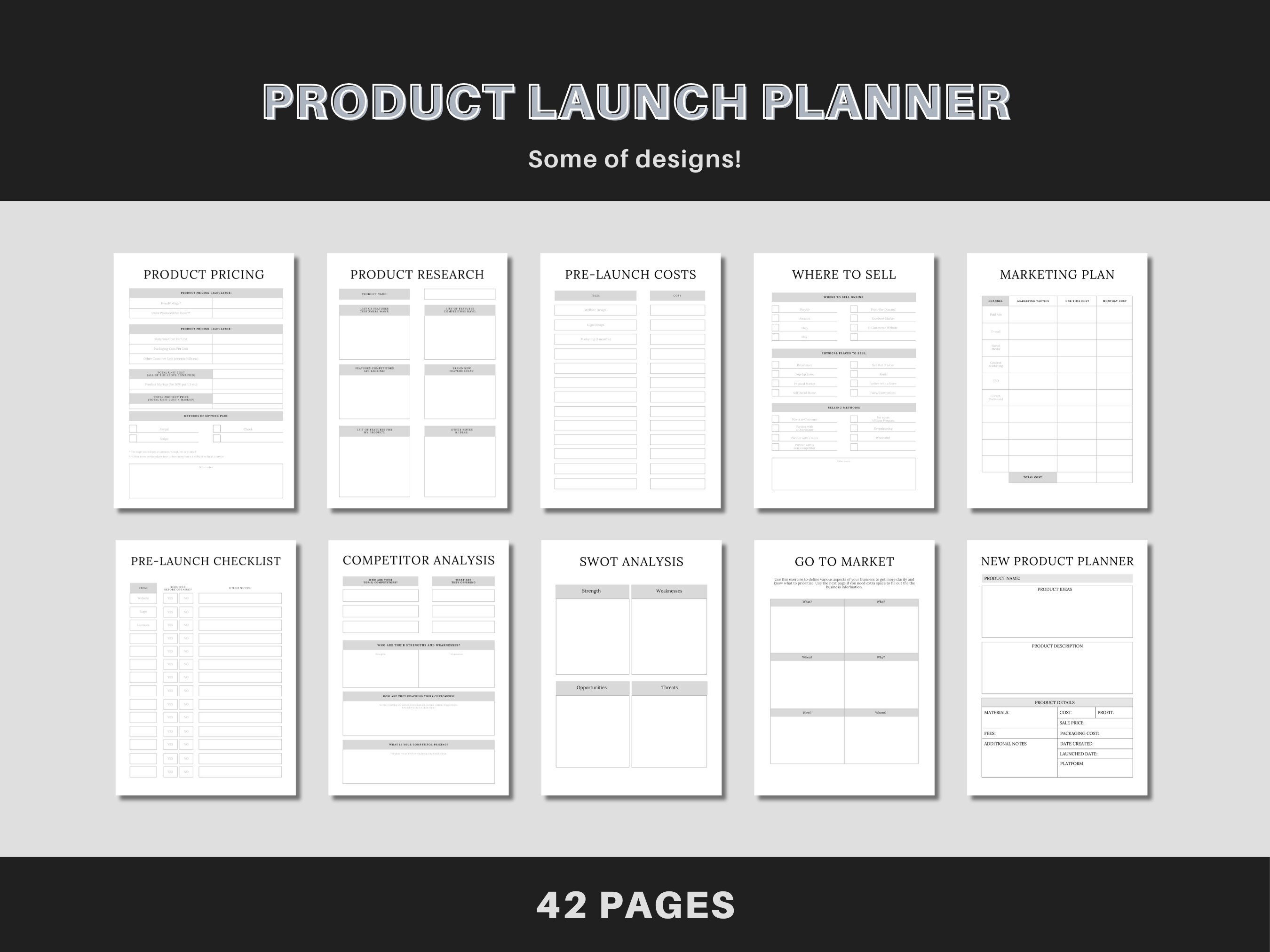Product Launch Planner | Printable Course Creation Planner | Digital ...