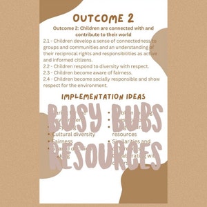 Early Years Learning Framework Outcomes. Early Childhood Resource ...